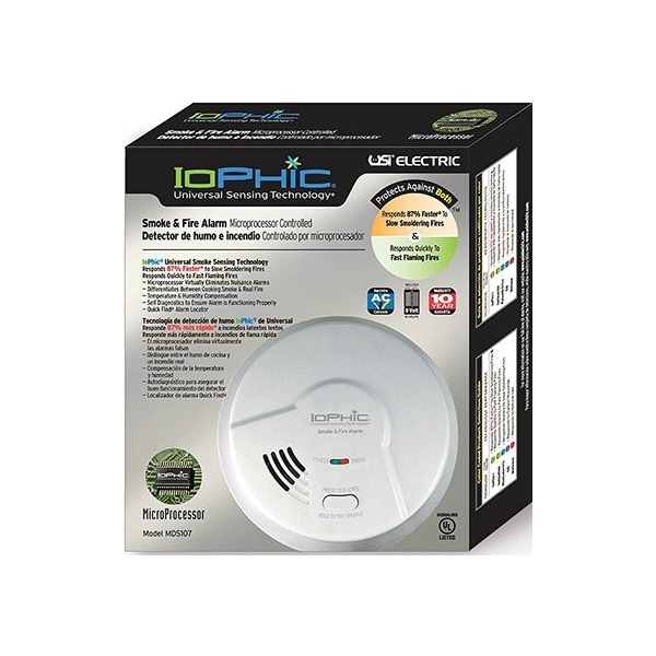 Universal Security Instruments IOPHIC SMOKE DETECTOR 120V MDS107 | Zoro